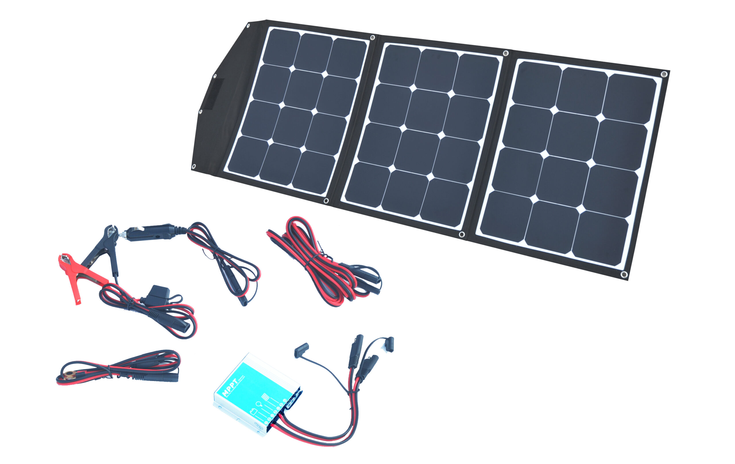 120W foldbar Solarmodul med MPPT Laderegulator_2 | Solcelle.dk
