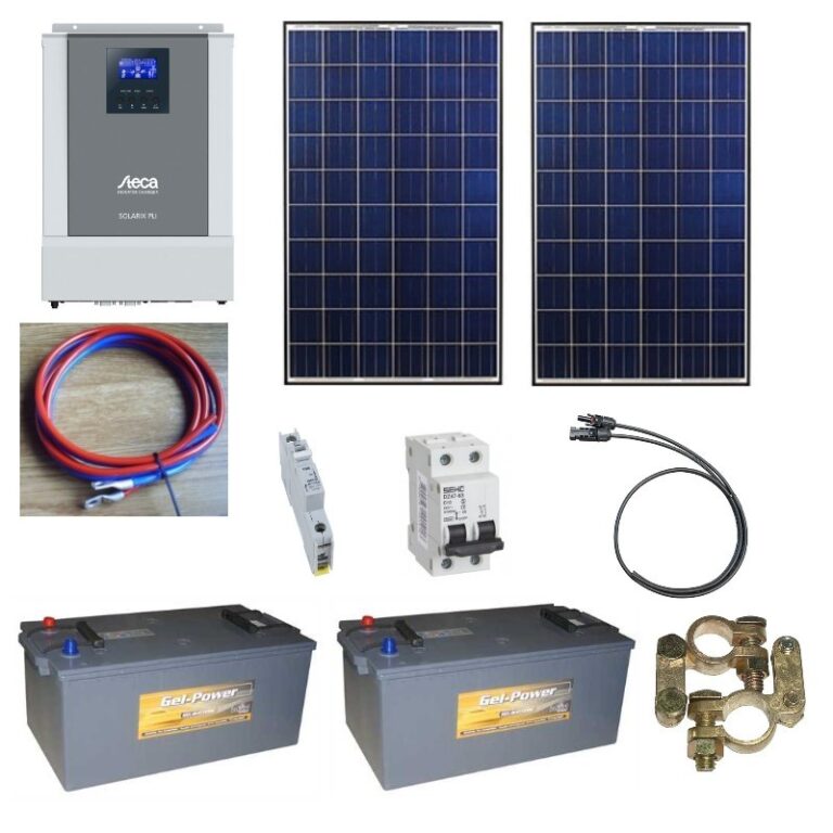 Solcelleanlæg SC540 Solarix 200Ah/24V, inverter 2,4kW