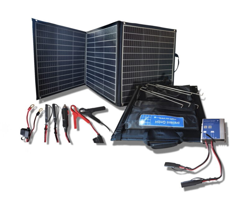 Soltaske EFTE 135W sammenklappeligt solmodul med MPPT lader